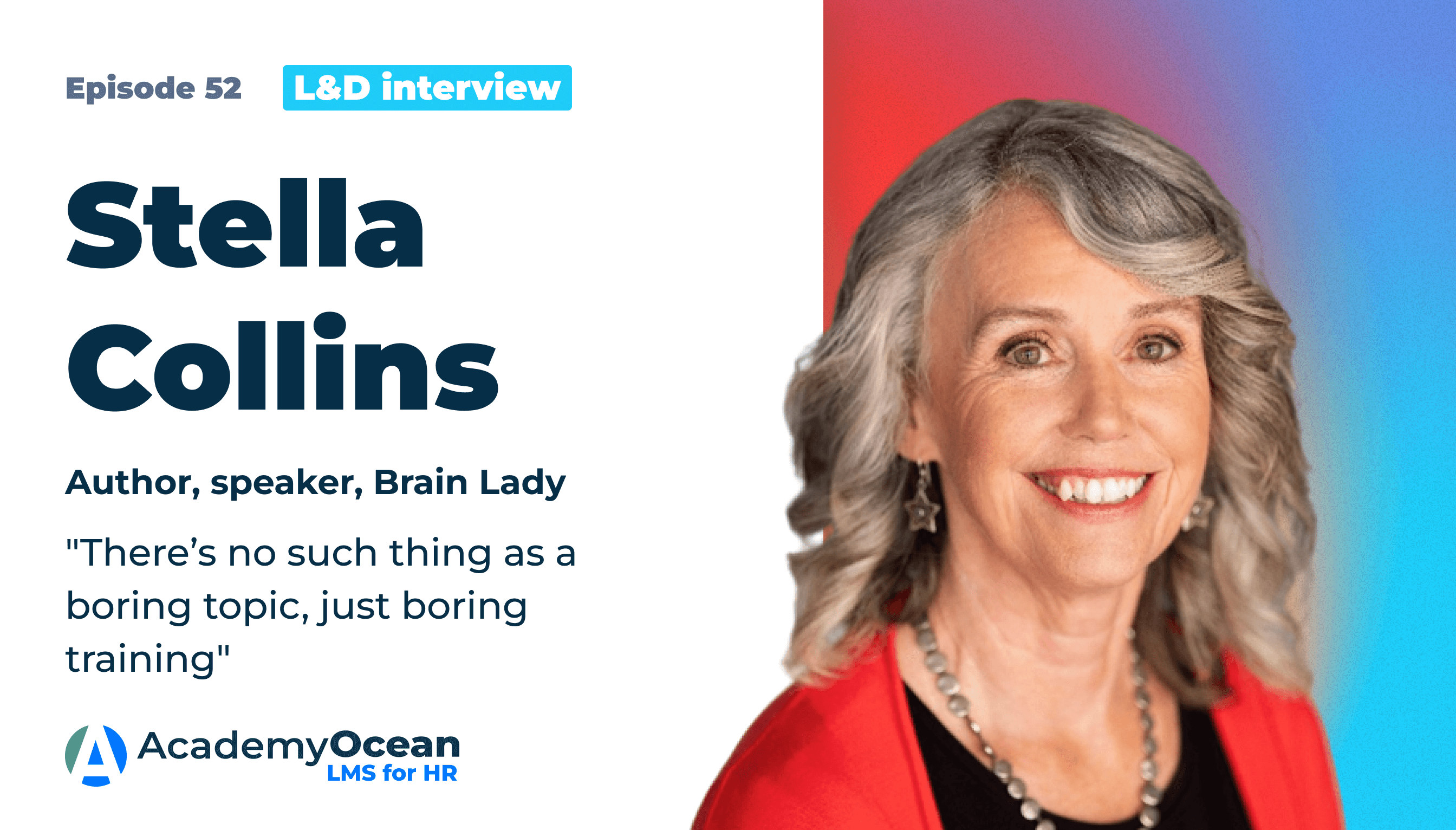 Stella Collins: "There’s no such thing as a boring topic, just boring ...